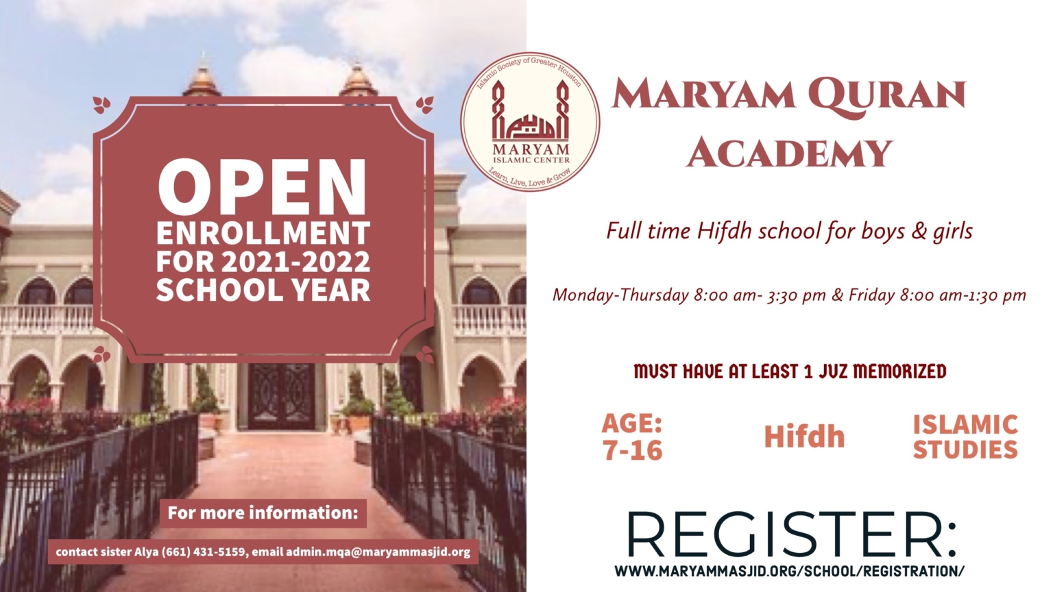 Maryam Qur’an Academy – Maryam Islamic Center
