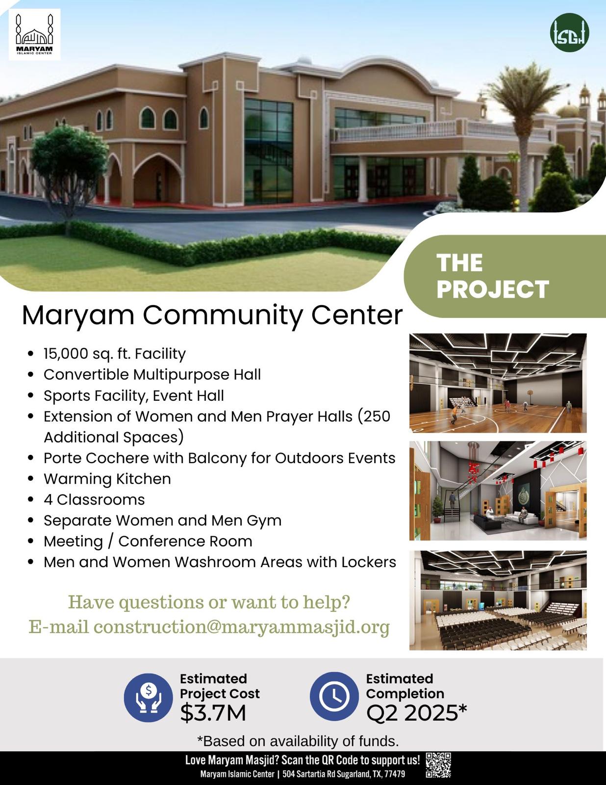 Construction – Maryam Islamic Center